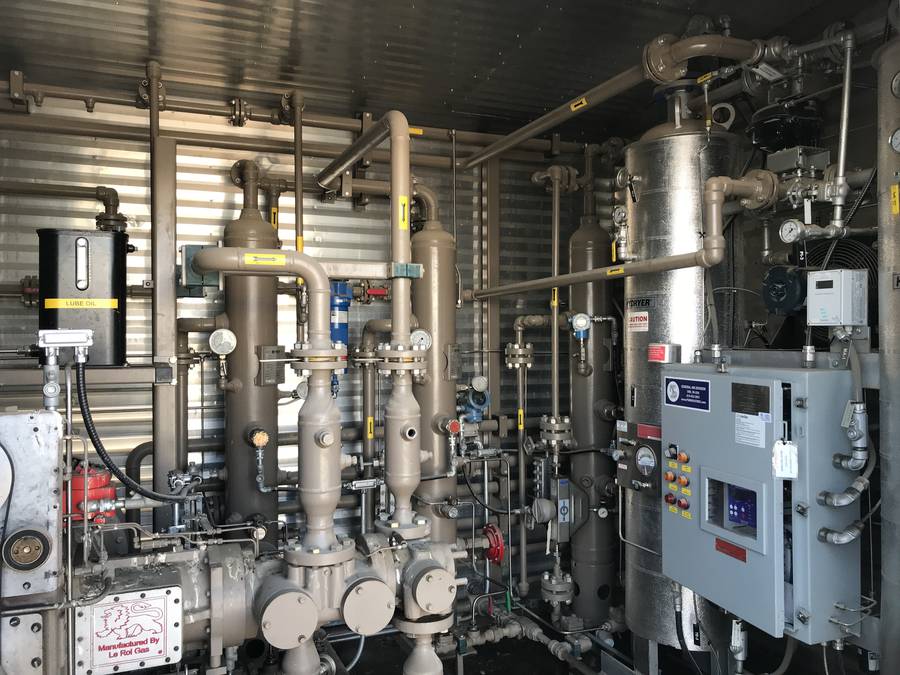 Leroi/cip 100 HP Cng/rng Gas Compressor Package With Gas Dryer | Used ...