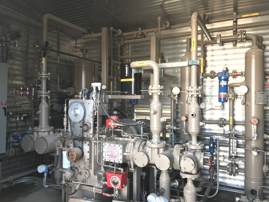 Leroi/cip 100 HP Cng/rng Gas Compressor Package With Gas Dryer | Used ...